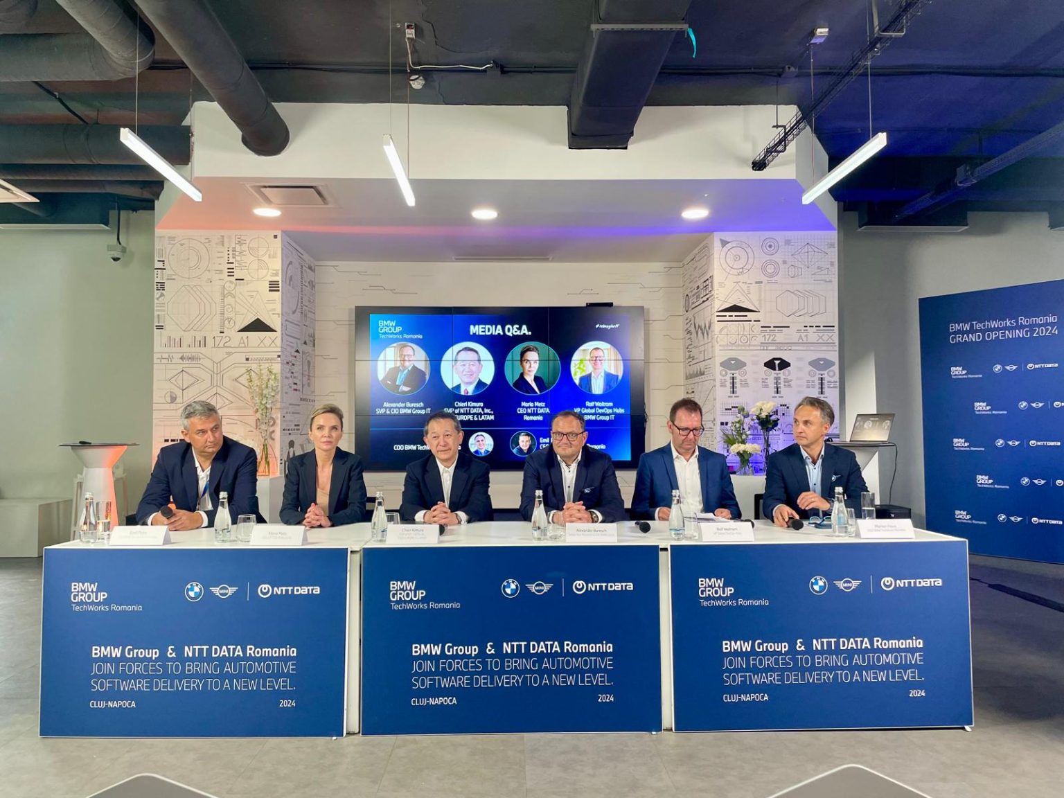 BMW și NTT DATA au inaugurat hubul BMW TechWorks România, la Cluj ...